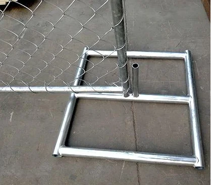 Removable Fence Consist Of Chain Link Panel,Round Tube Frame,Steel Feet ...