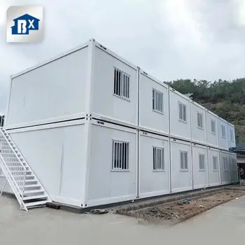 Prefabricated 2 Story Prefab Container Home 20ft 40ft Prefab Metal ...