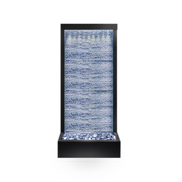 Indoor Decorative Glass Waterfall Fountain With Led Light As Room ...