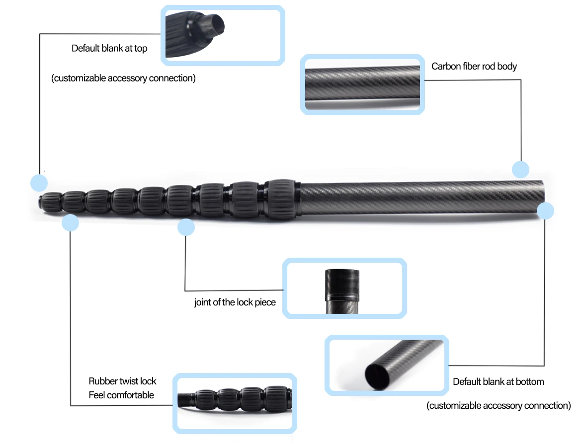High Strength Telescopic Carbon Fiber Pole Heavy Duty Locking| Alibaba.com
