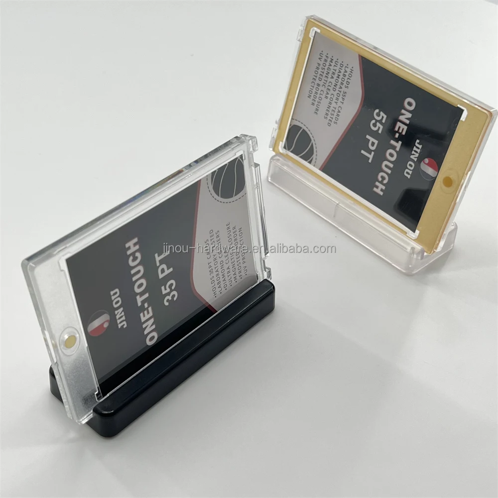 Acrylic Display Card Stand One Touch Black White Toploader AP-CDS-014 ...