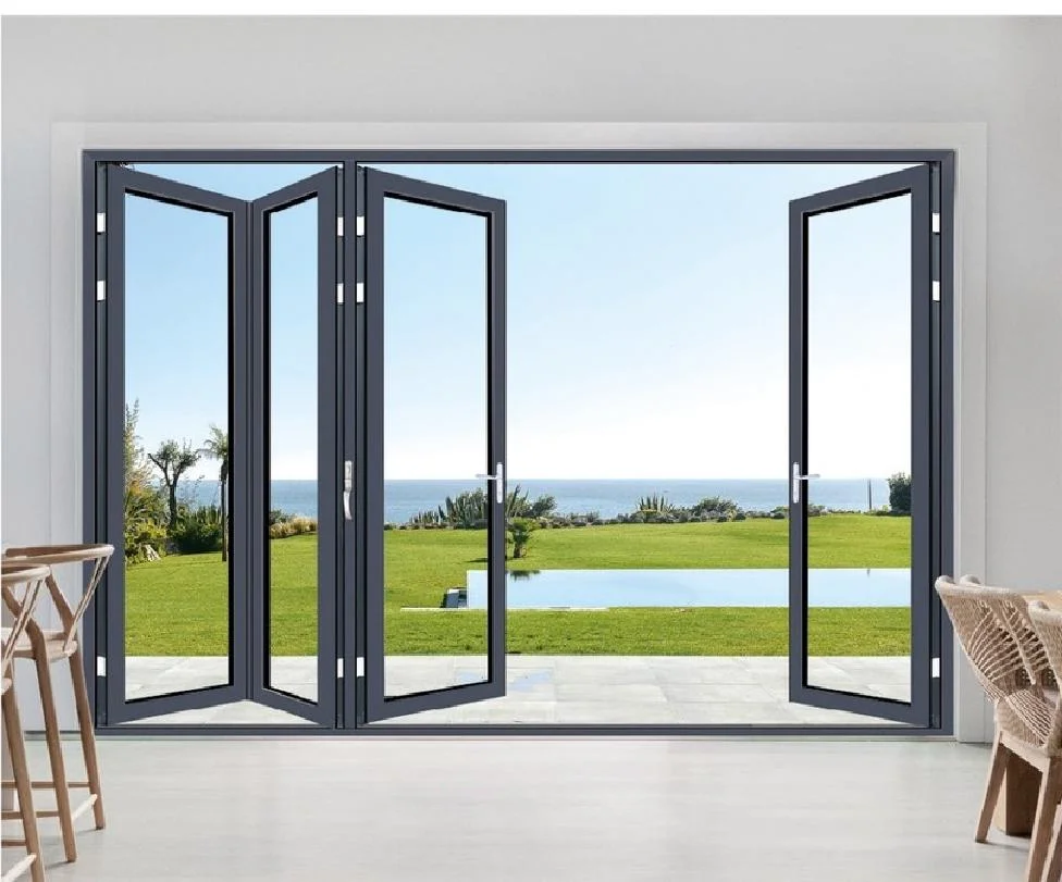 Transparent Outdoor Weatherproof Bifold Aluminum Glass Soundproof ...