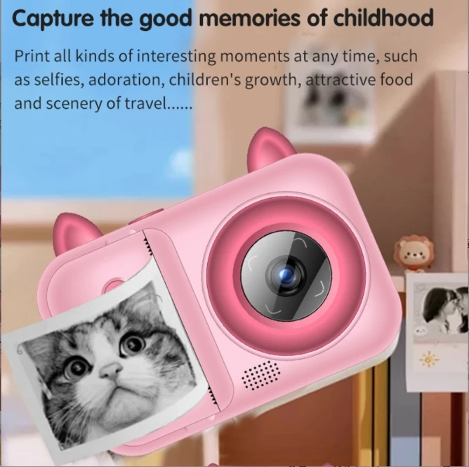 2024 New Design Instant Camera Printer Christmas Gift Kids Toy Thermal ...