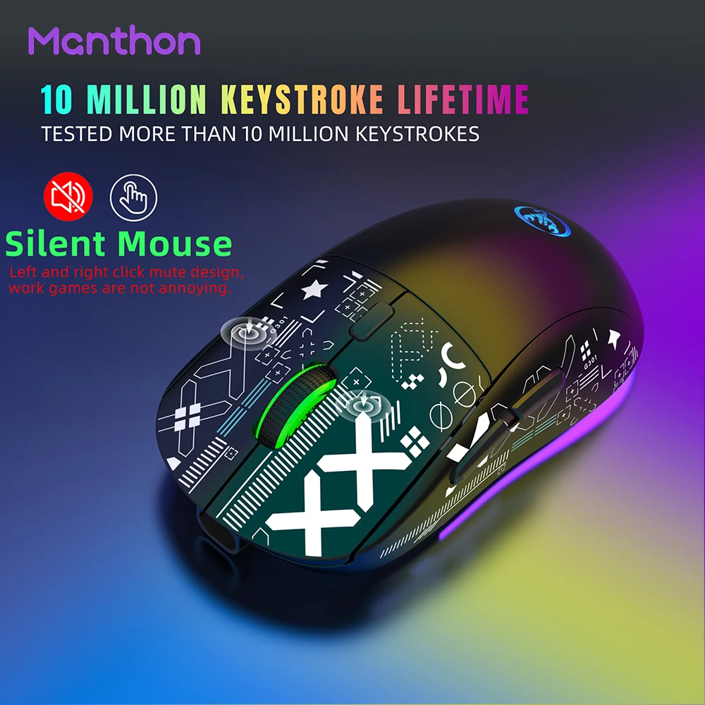 Wholesale Mouse PAW3212 Sensor Sem Fio Ergonomic Gaming