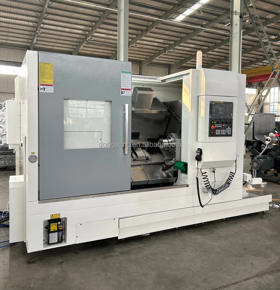 Dongs Lathe Manufacturer Inclined Bed Dual Spindle Cnc Lathe Cnc Turning Dual Spindle Machine ...
