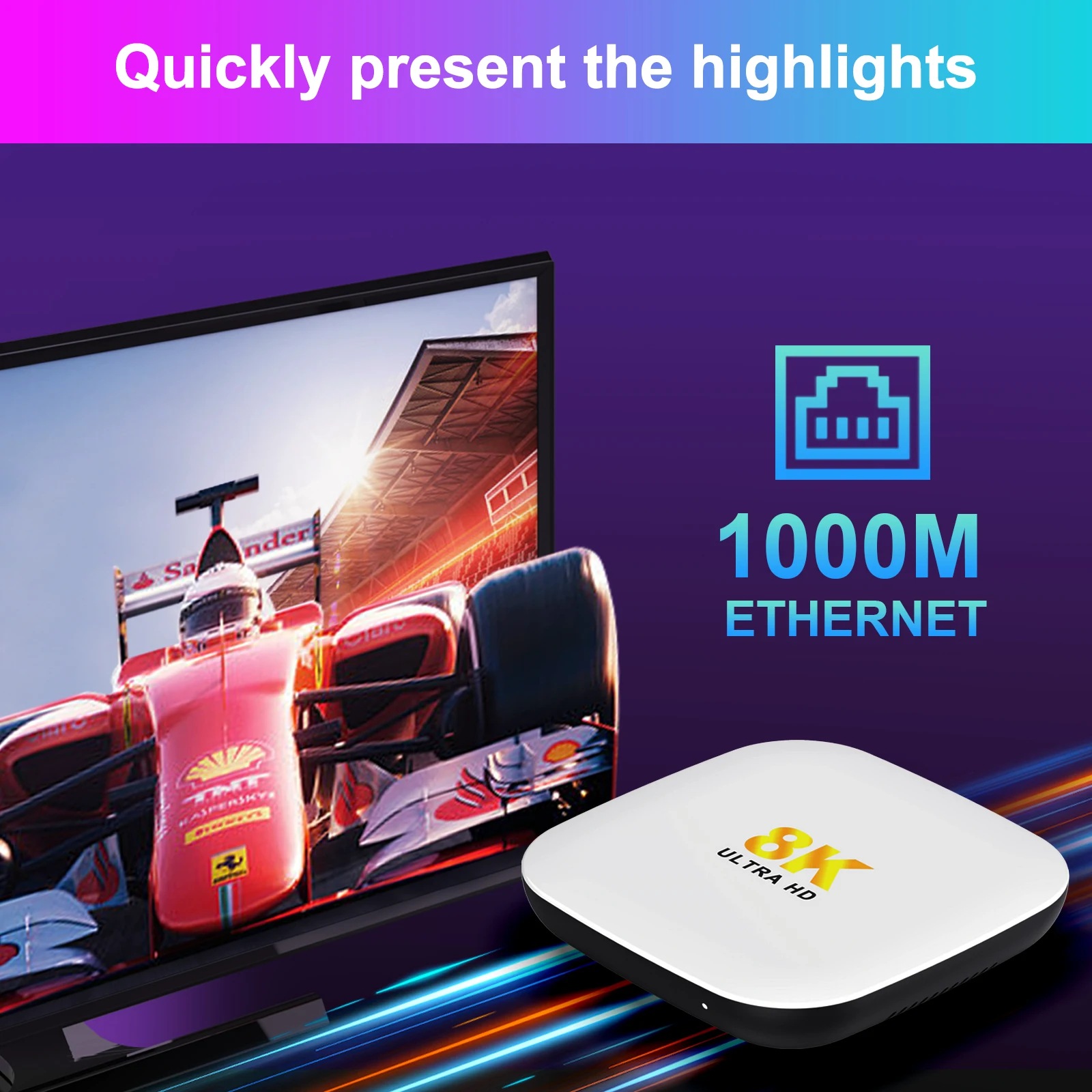 2024 Latest Smart Android Ai Tv Box Support Oem&odm Service White Shell ...