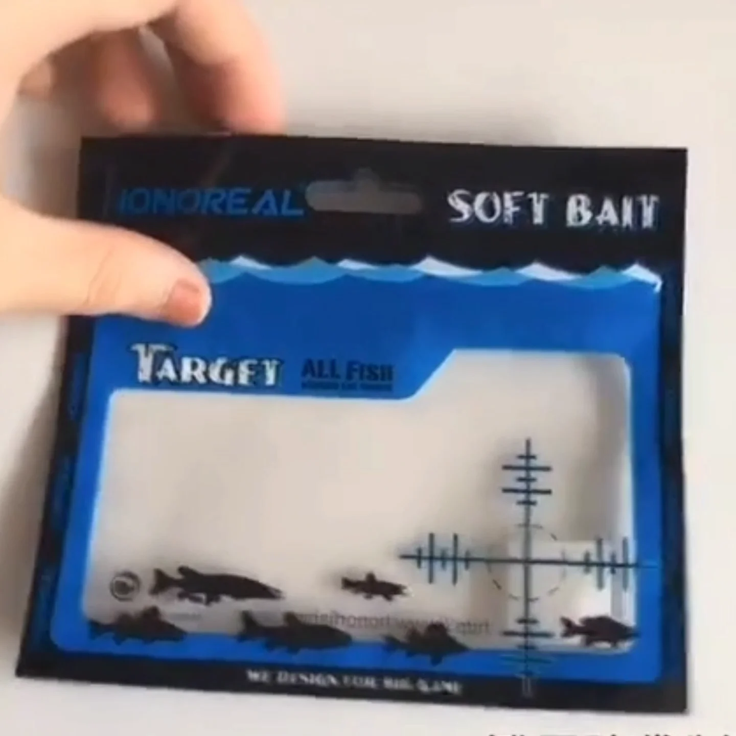 Custom Printed Logo Heat Seal Three Side Seal Soft Fishing Worm Lure ...