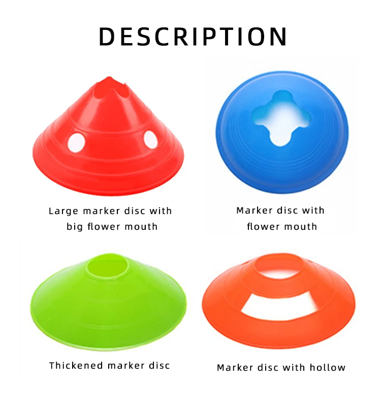 Training Cone Plastic Disc Marker Cone Soccer Cone Agility