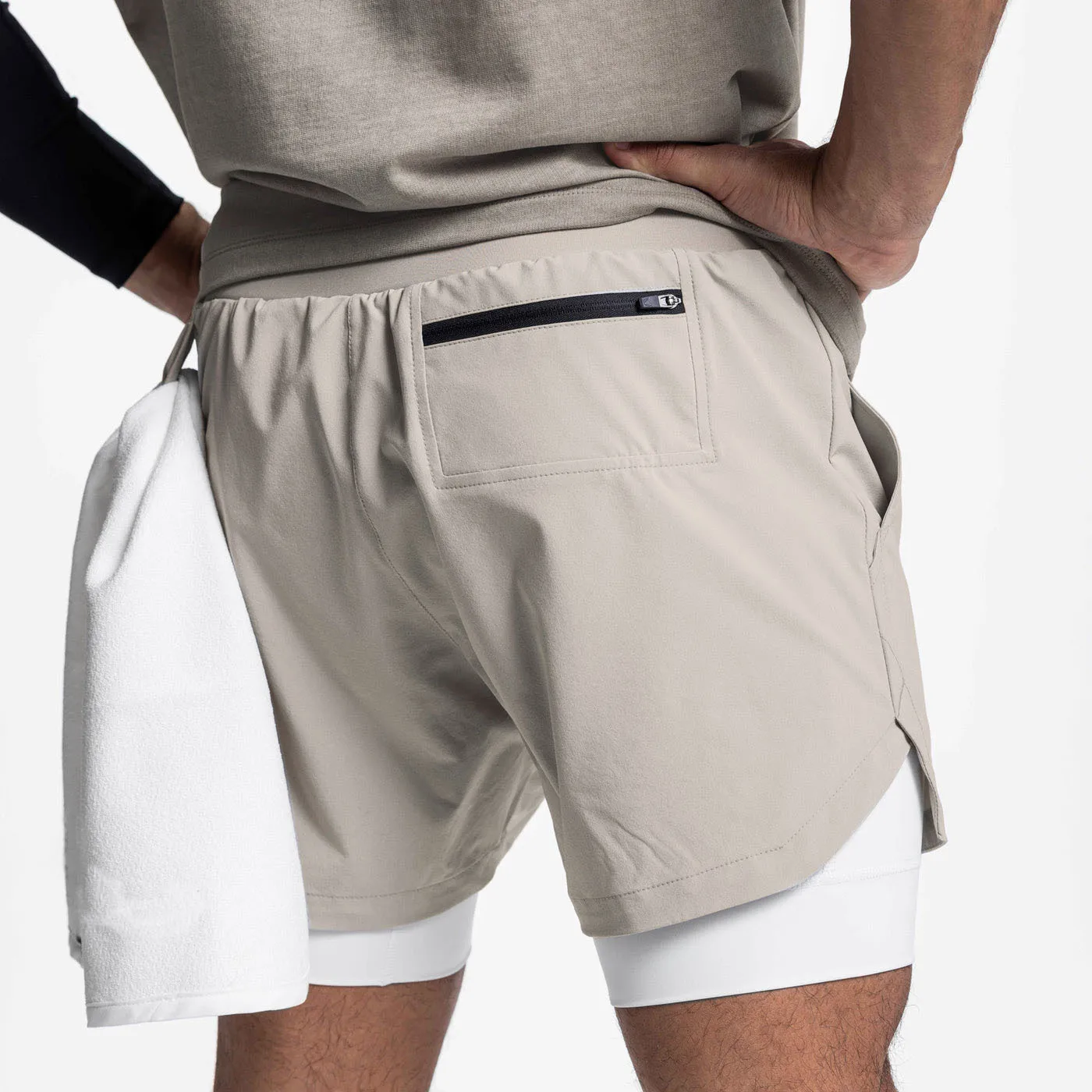 Custom LOGO 2 in 1 Summer Breathable Sports Workout Shorts