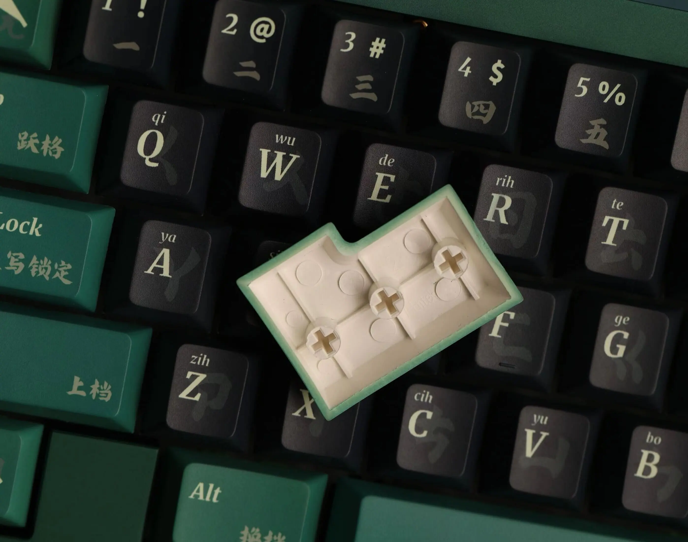 178 Key Gaming Keyboard Keycap Cherry Profile Pbt Five-sided Dye ...