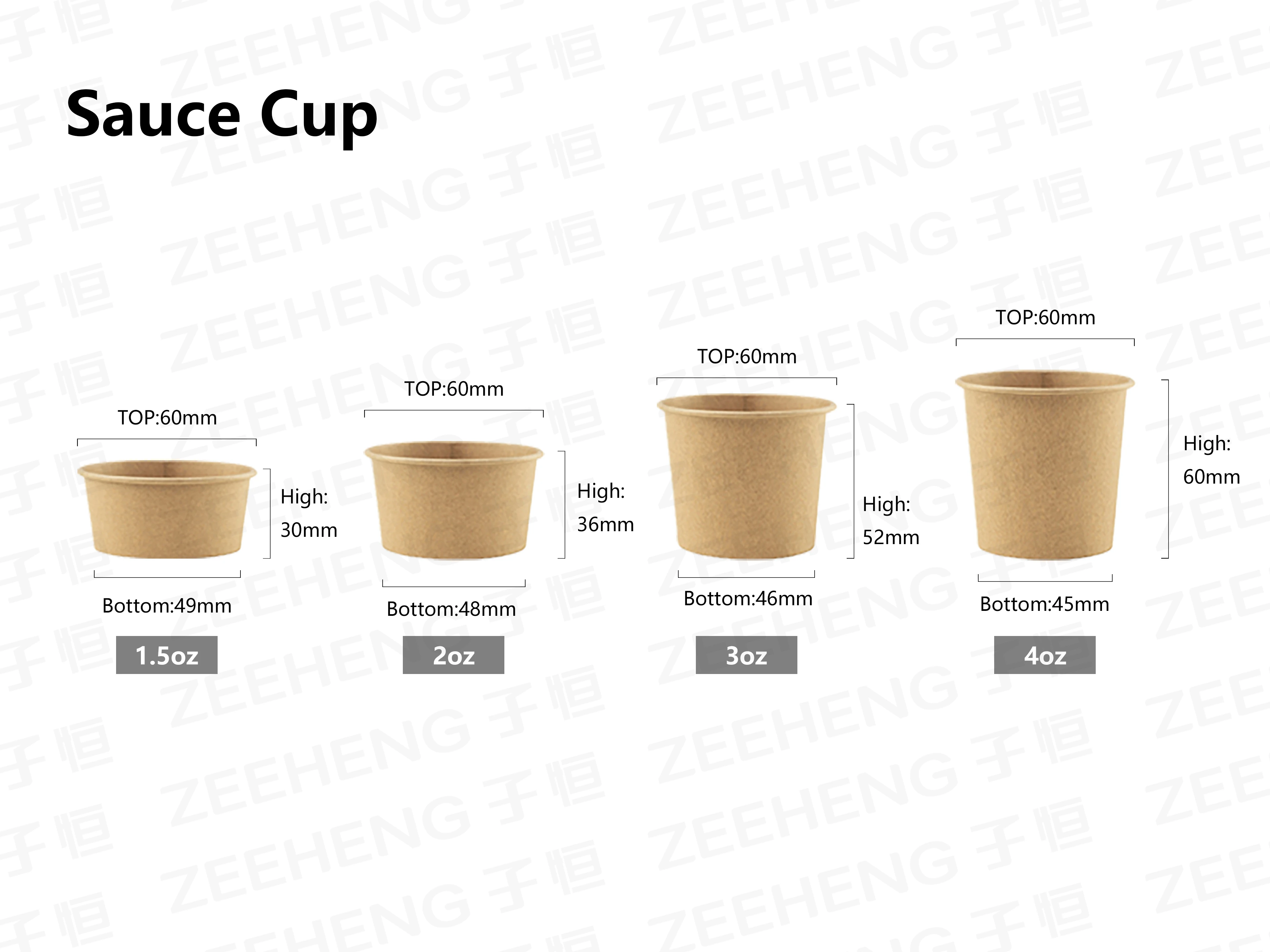 Kraft Paper Sauce Cup Biodegradable Disposable Paper Sauce Cup 1oz 2oz 3oz 4oz| Alibaba.com