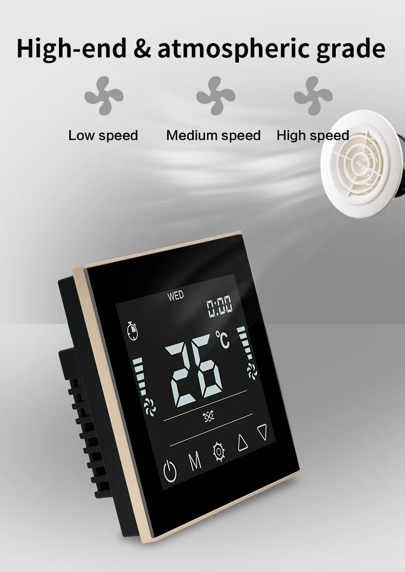 Digital WIFI Fan Controller with Built in Temperature Sensor and Filter ...