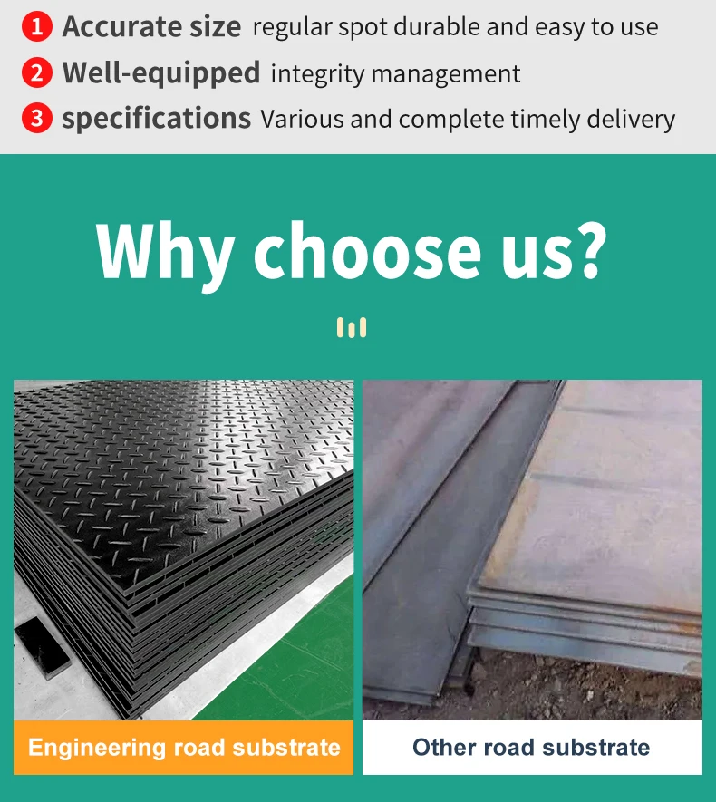 Polyethylene Paving Board Anti Wear Pressure Resistant Removable Non ...