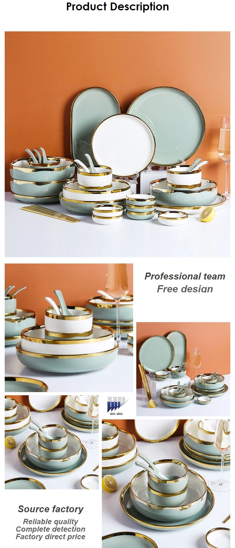 Different Colors And Shining Golden Customized Logo Stoneware ...