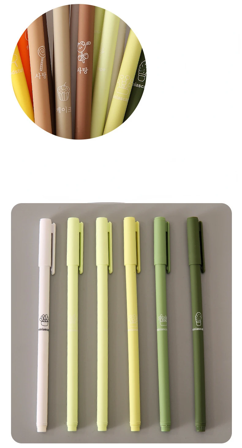 Cute Candy Morandi Gradient Gel Pens - Wholesale Available