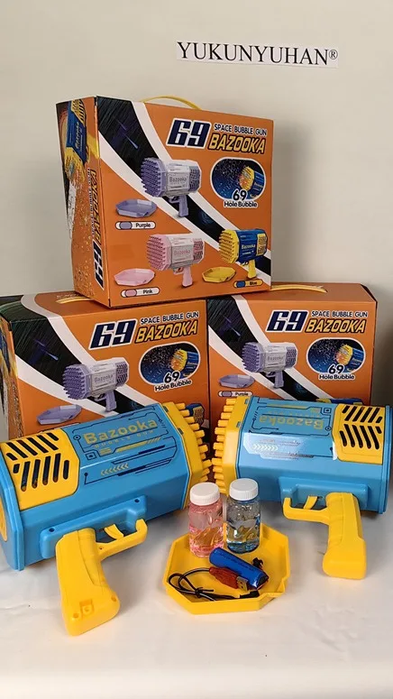 Wholesale Outdoor Kids Light Up Soap Bubble Toys 88 69 Holes Electric ...