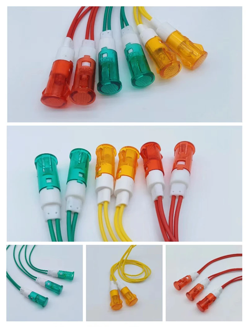 Mdx11a 10mm Small Plastic Neon/led Indicator Lamp Signal Light With ...