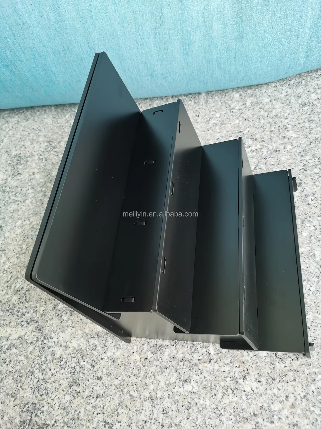 Retail Countertop Wood Stepped Coaster Rack For Sample Ceramic Tile ...