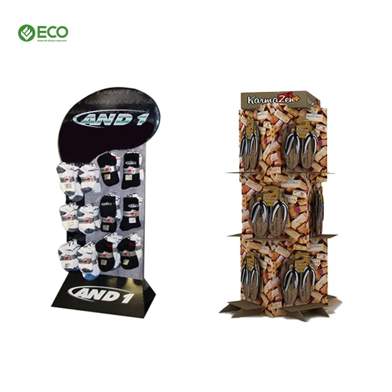 Sock Hanging Cardboard Shelf Socks Display Countertop Counter Sock ...