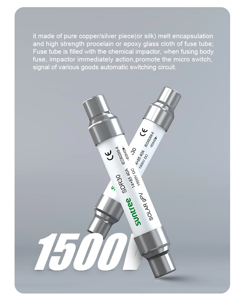 SUNTREE CE 1000V DC Solar PV Fuses - Reliable & Efficient