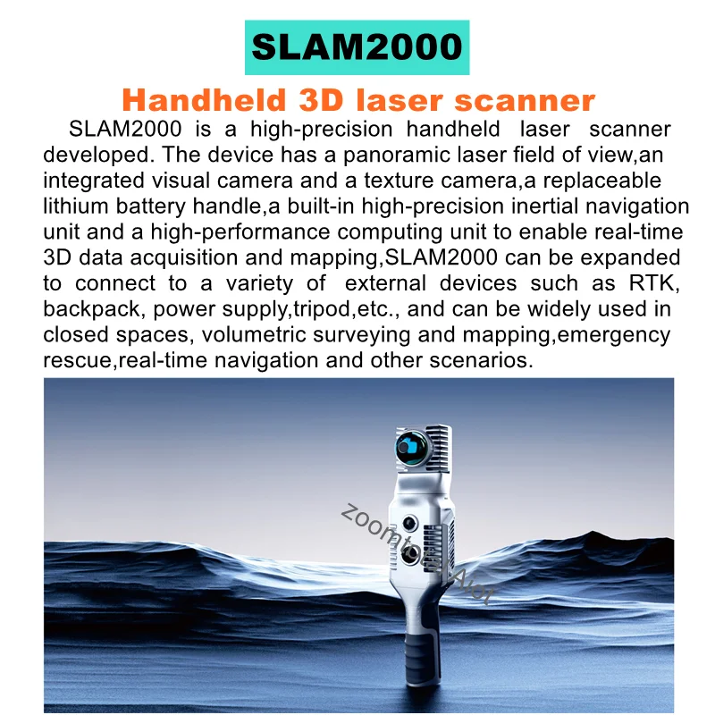 ZT SLAM2000 - Rotating Handheld Laser Scanner with Panoramic FOV