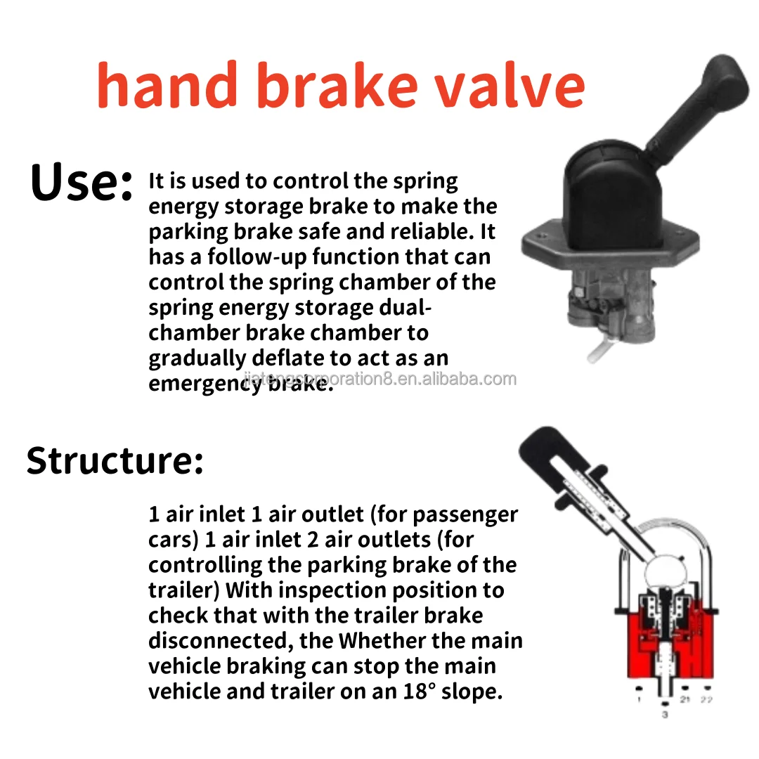 Hand Brake Valve 9617230040 9617230002 9617230010 9617230012 9617230017 ...