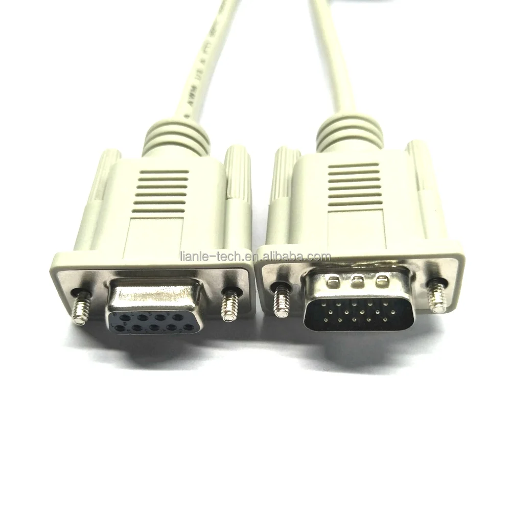 Rs232 Db9 Female Dc5521 Game Plugin Cable 1.2m Pvc Male-female Mini Din ...