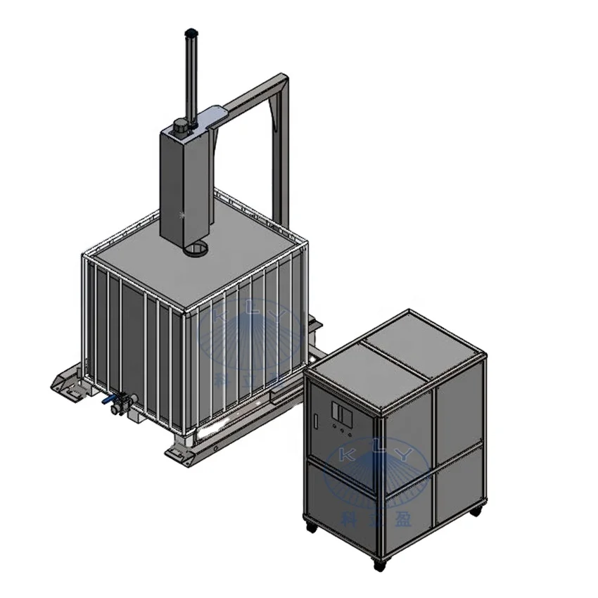 High Pressure IBC Tank Washing System - Semi-Automatic Cleaner