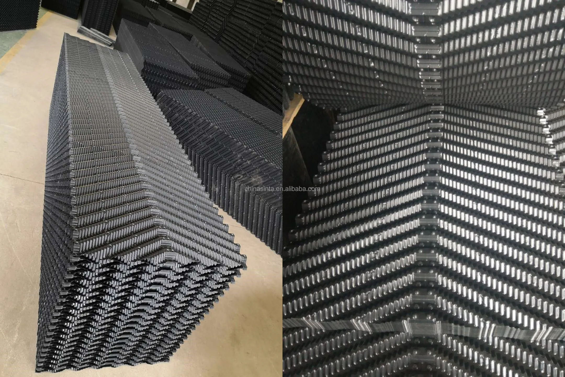 CF1900 Fill Pack Flute 12/15/19mm Cross Fluted PVC Film