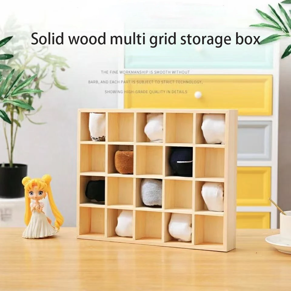 Wooden Storage Box,Desktop Drawer,Multi Grid Storage Box,Ornament Box ...