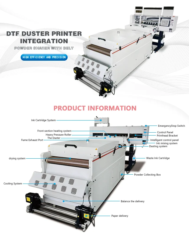 Impresora Dtf Printer Imprimante I3200 A2 Dtf Printer With Powder Shaking Machine I3200 Heads ...