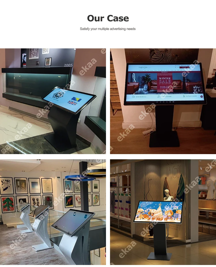 32 Inch Self Service Kiosk Lcd Horizontal Touch Information Kiosk 1080p ...
