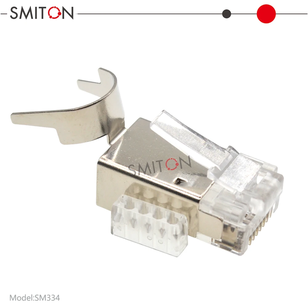 Rj45 Cat8 Connector Ftp Connector Rj45 Cat8 Plug - Buy Rj45 Cat8 Plug ...