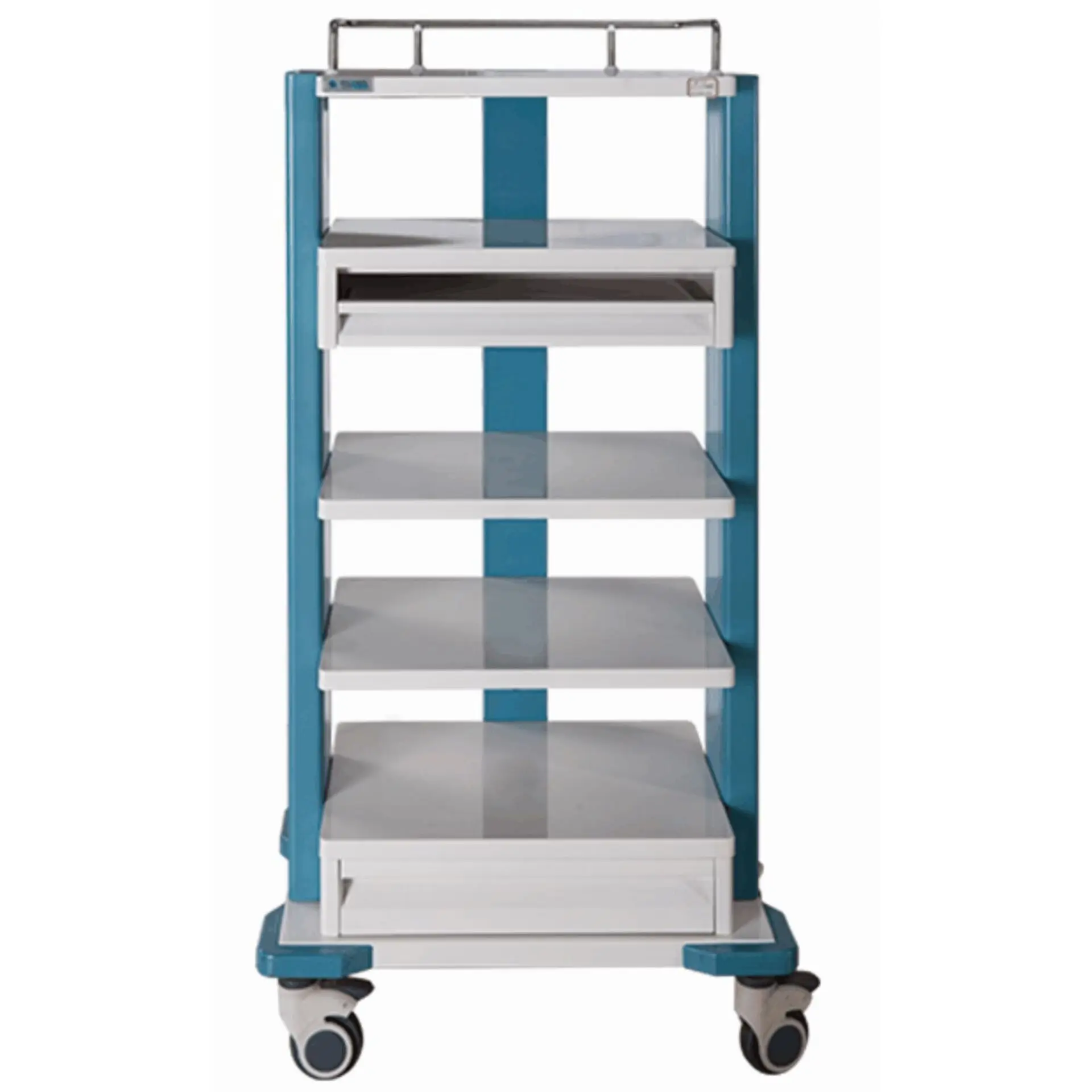 MT MEDICAL Endoscope Tower Trolley With Two Drawer Medical Cart Trolley ...