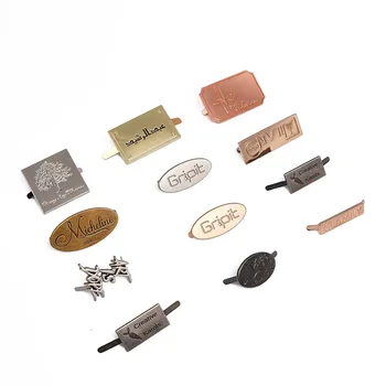 Factory Custom Brand Metal Plate Label Letter Plating Custom Metal Logo ...