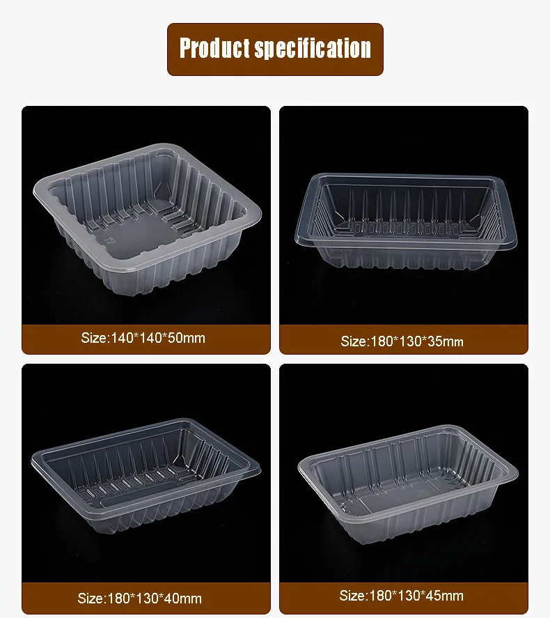 Custom Free Pp Plastic Packaging Box Food Grade Material Disposable ...