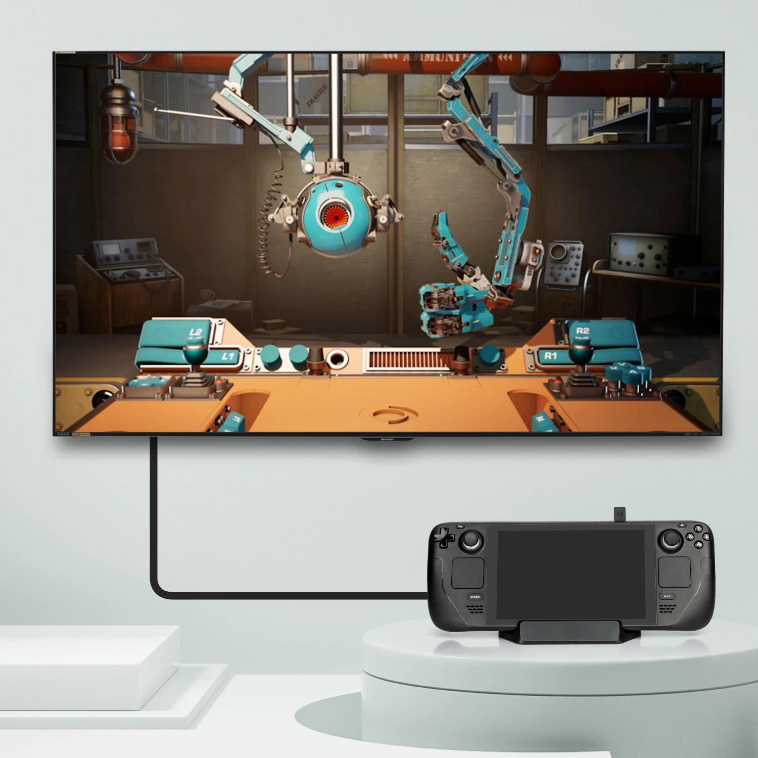 Dock Station For Steam Deck Hub With Gigabit Ethernet 4k@60hz Usb Port ...