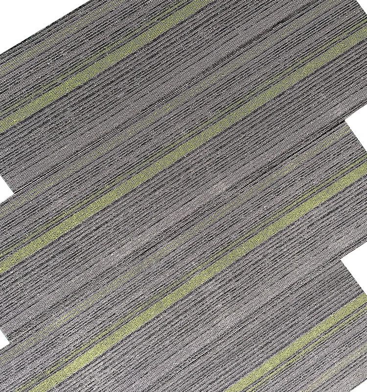 Modern Linear Office Carpet Tiles 25*100 - Durable & Stylish