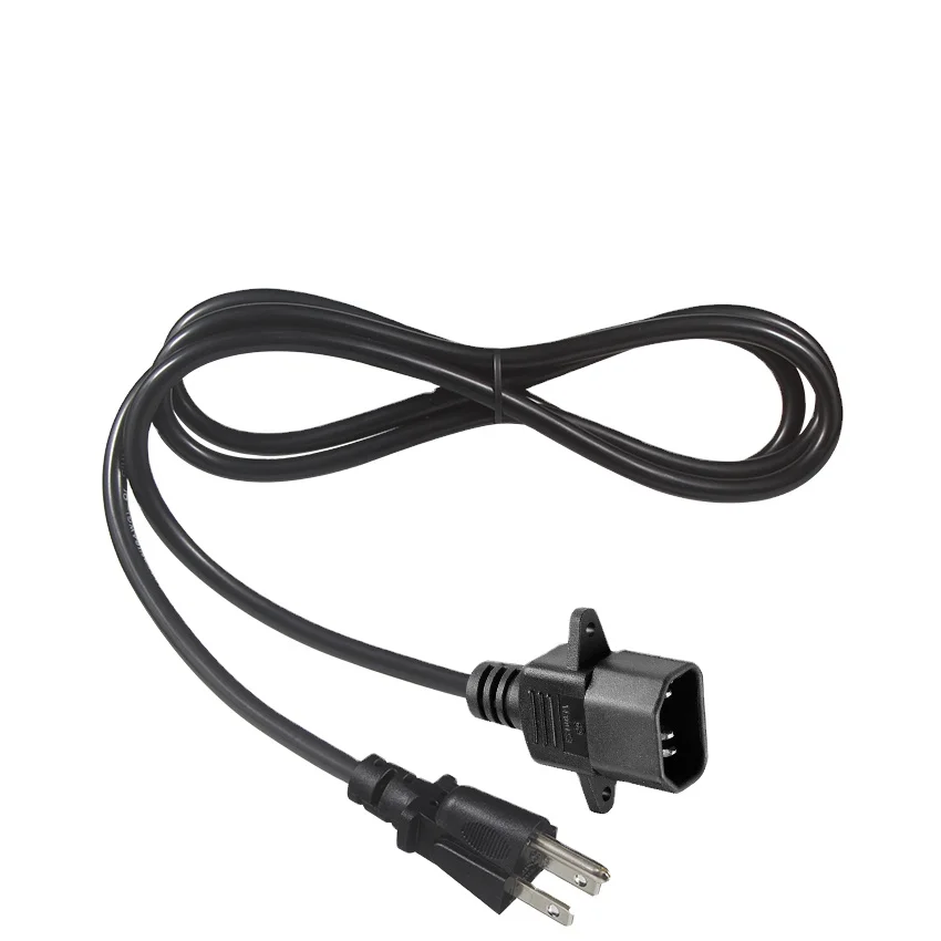 iec c14 to nema 5-15p adapter 3 Prong Power Cord Lock C14 Converter ...