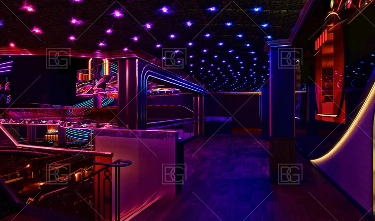 Dark Style Night Club Wall Furniture - Luxury & Customized