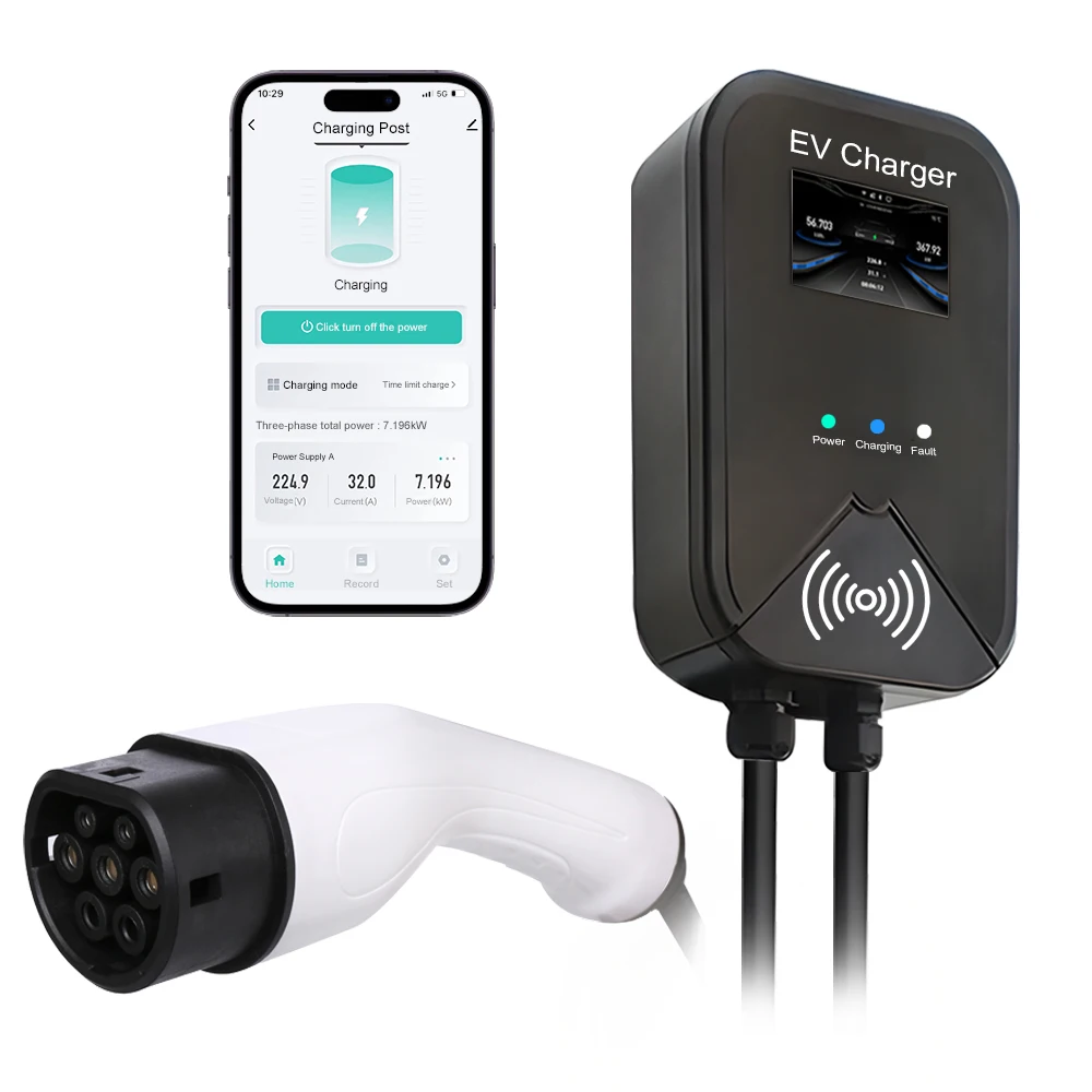Home AC EV Charger 11kw 16A - Fast Charging for Electric Vehicles