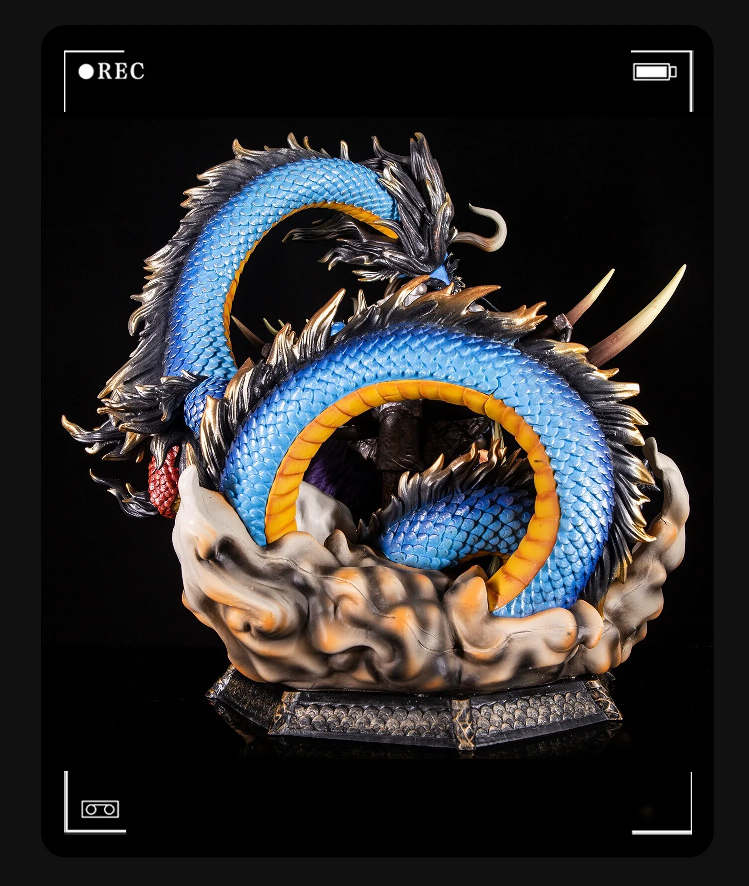 50cm 19.68inches Huge Oned Piece Kaido Blue Dragon Figure Pvc Resin ...