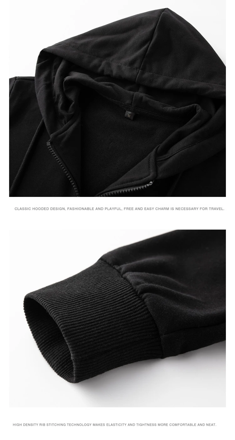 Heavyweight Cropped Zip Up Hoodie Men Cotton High Quality Zip Up Hoodie ...