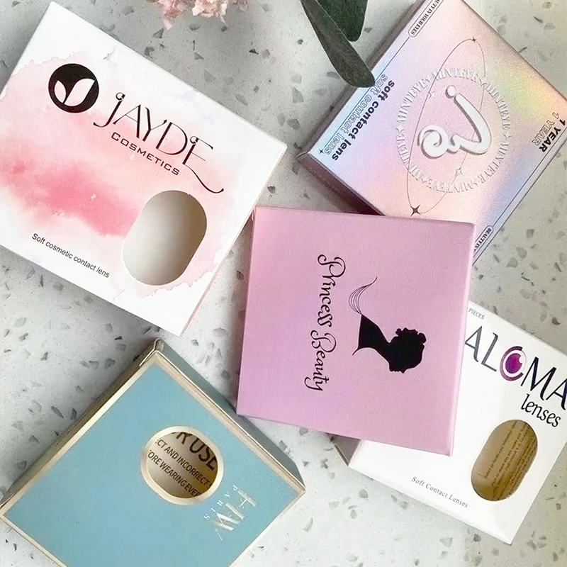 Eyeshare Custom Practical Colored Contact Lens Packing Box Eye Contact ...