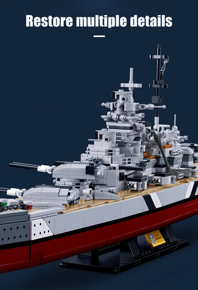 Sluban 2IN1 M38-B1102 Model Warship - Educational Building Block
