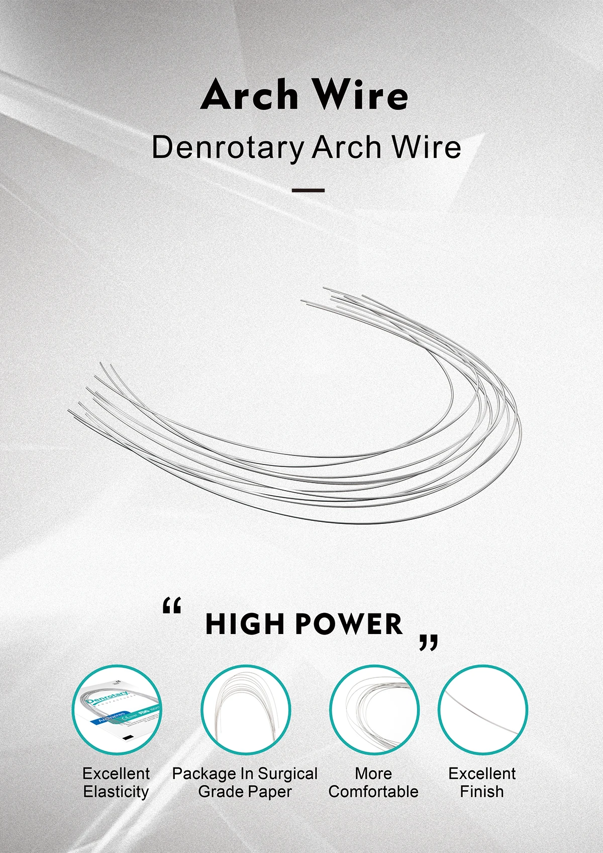 ISO Denrotary Orthodontic Niti Arch Wire Arch Niti Wire Arcos De ...