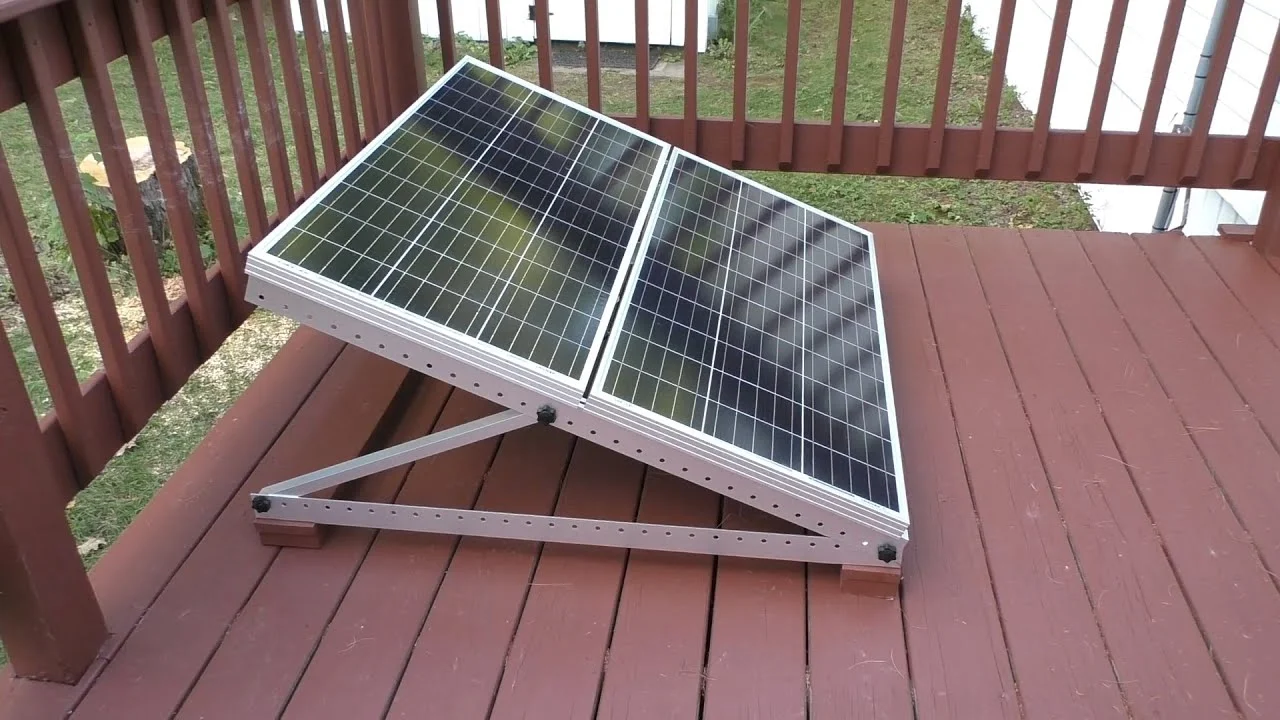 Adjustable Aluminum 45 Inch Triangle Solar Panel Tilt Mounting PV ...