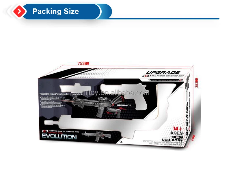 Electric Toy Automatic Gun Pistola Light Water Ball Splatter Graffiti ...