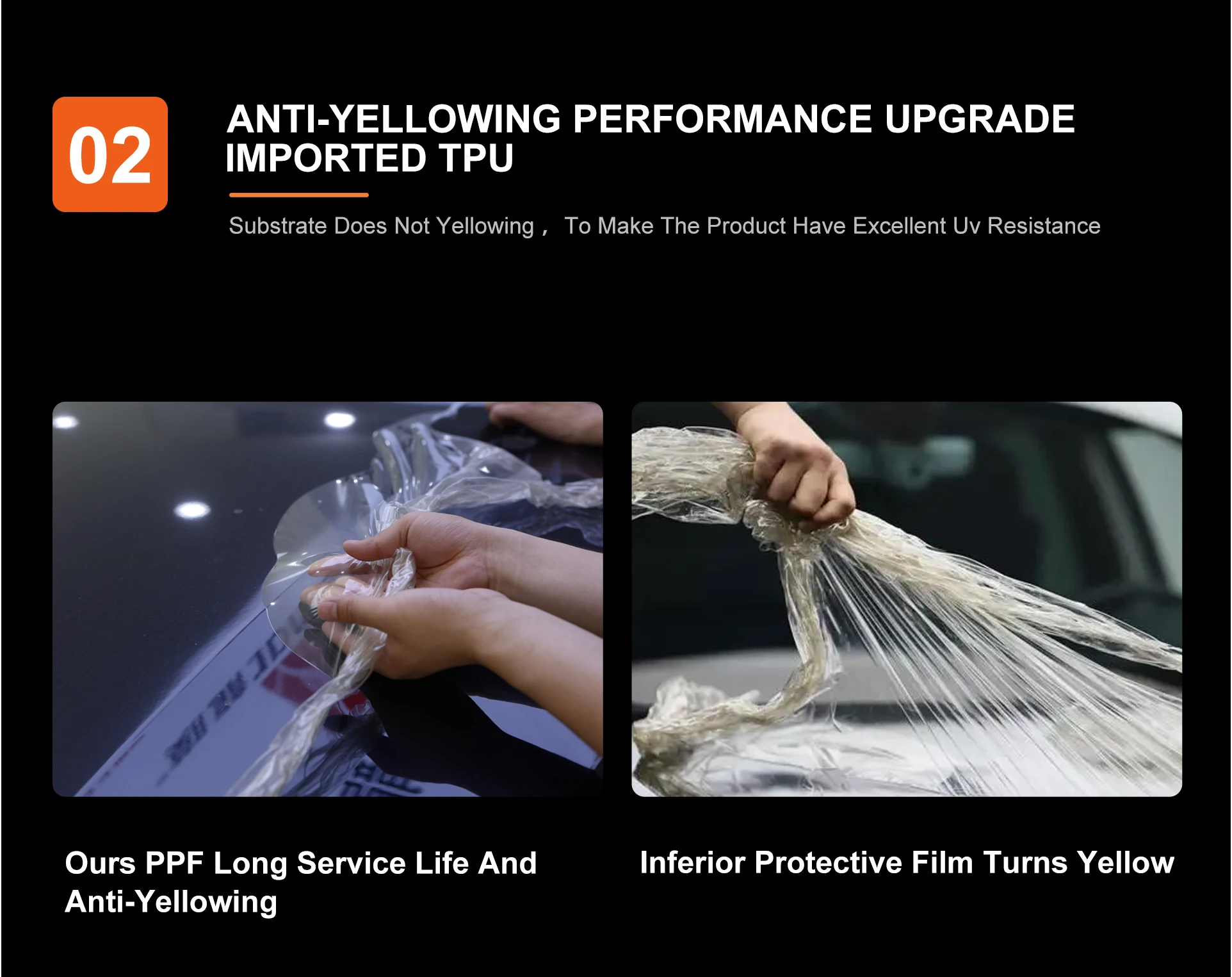 Auto Accessories PPF TPU Self Healing High Gloss Car Body Film Anti ...