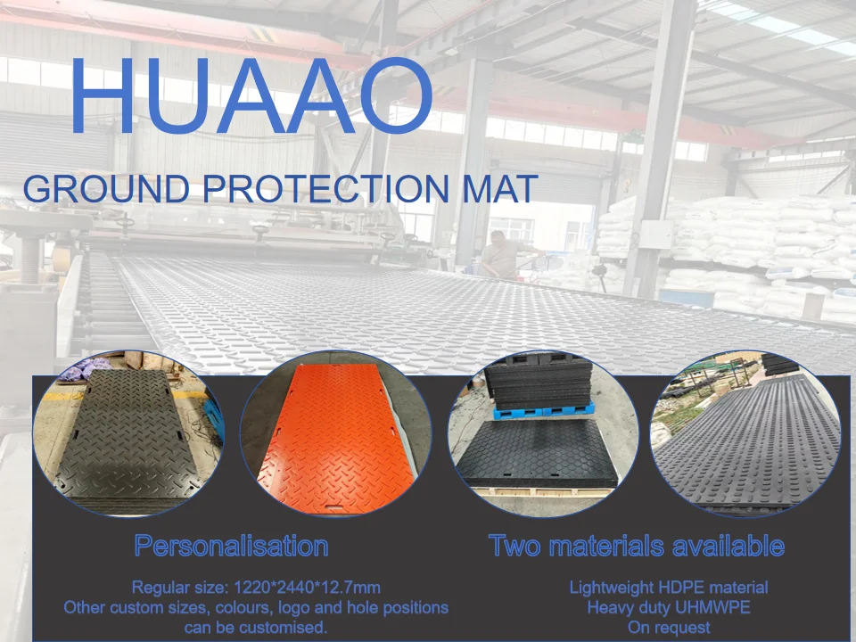 Eco-friendly HDPE Plastic 4*8ft Floor Protection Mat Heavy Duty ...